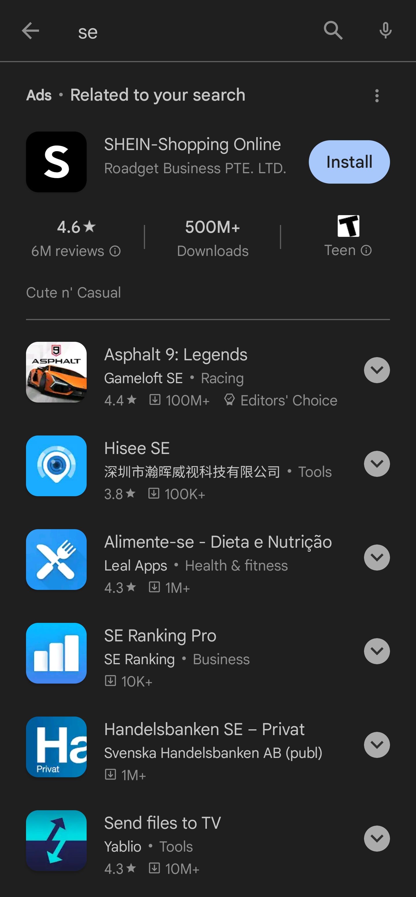 User interface for playstore. - Samsung Members