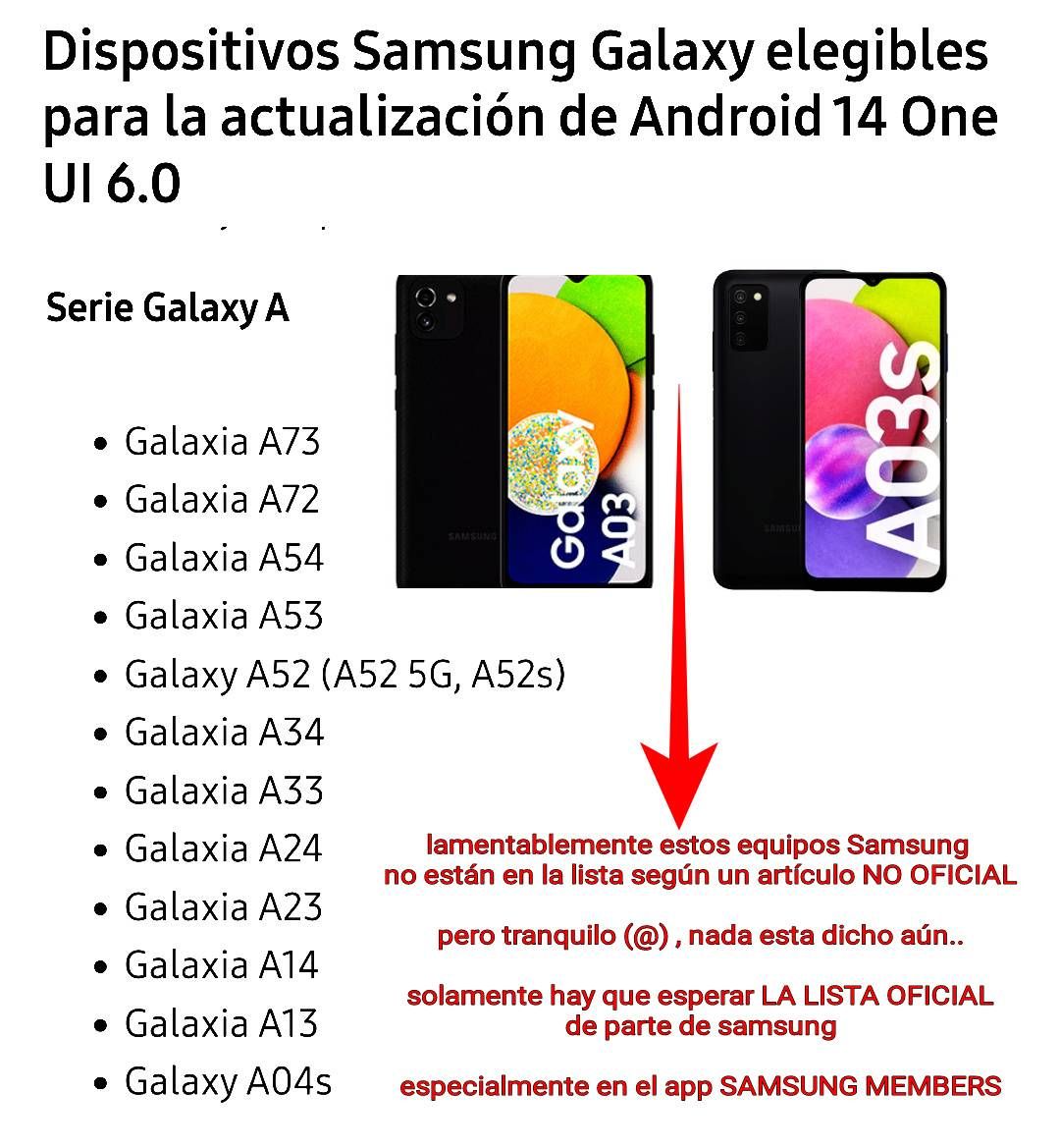 Solucionado: Samsung A03/A03s tendrá Android 14 al final? - Samsung Members