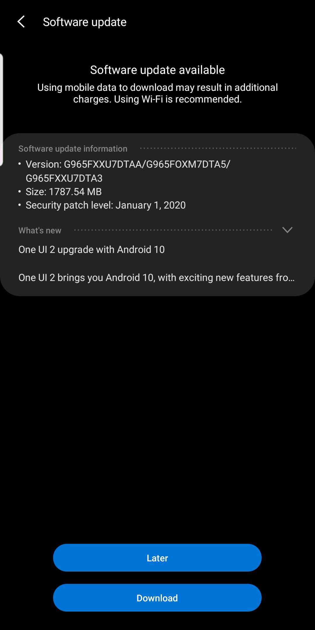 update S9+ - Samsung Members
