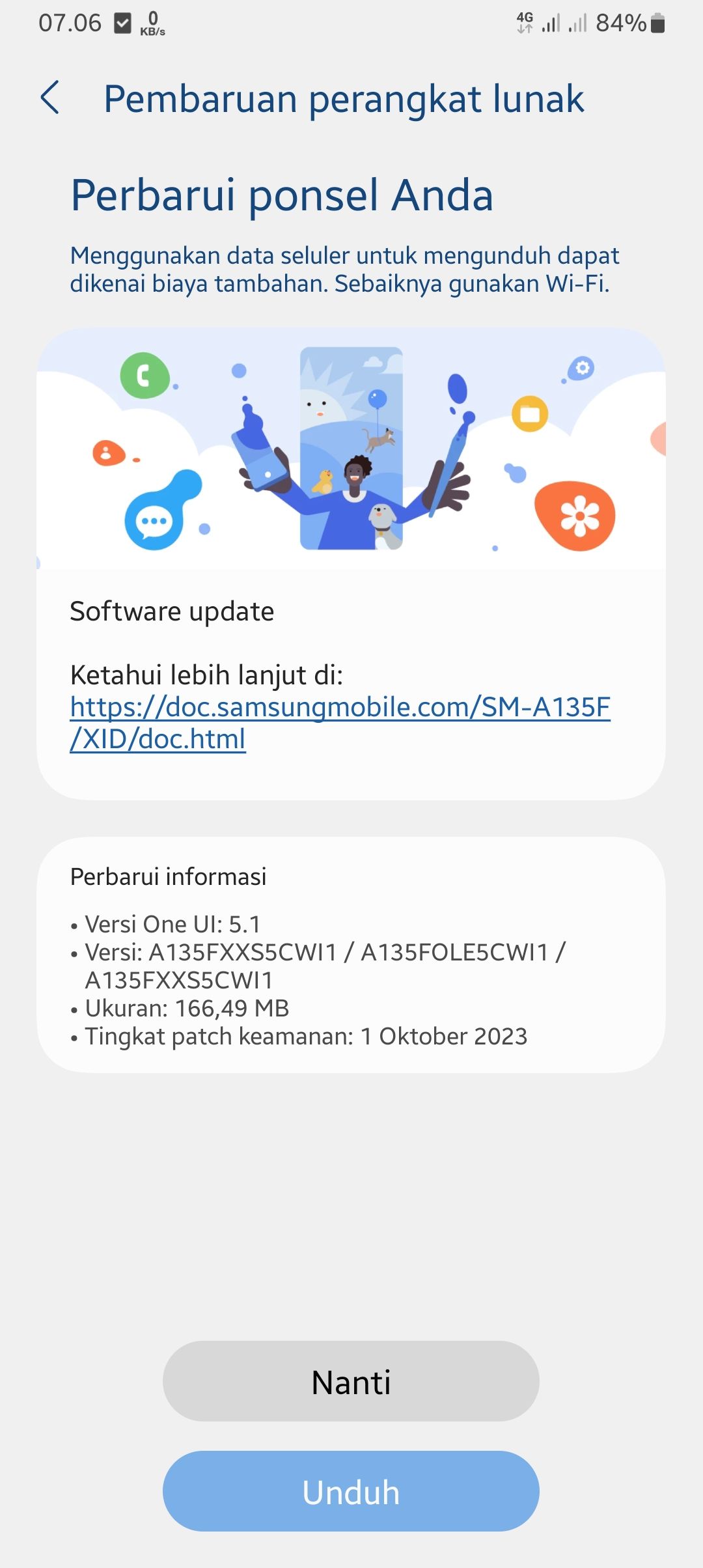 Solved: Software Update (Galaxy A13 4G) - Samsung Members