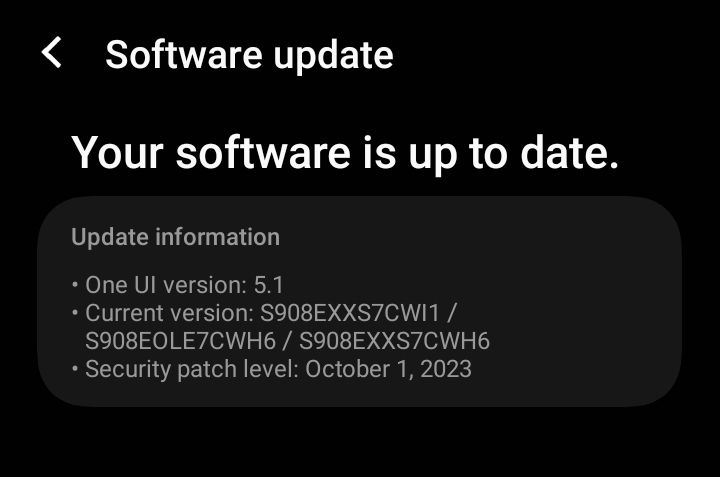 Update Sofware S22 Ultra 5G - Samsung Members