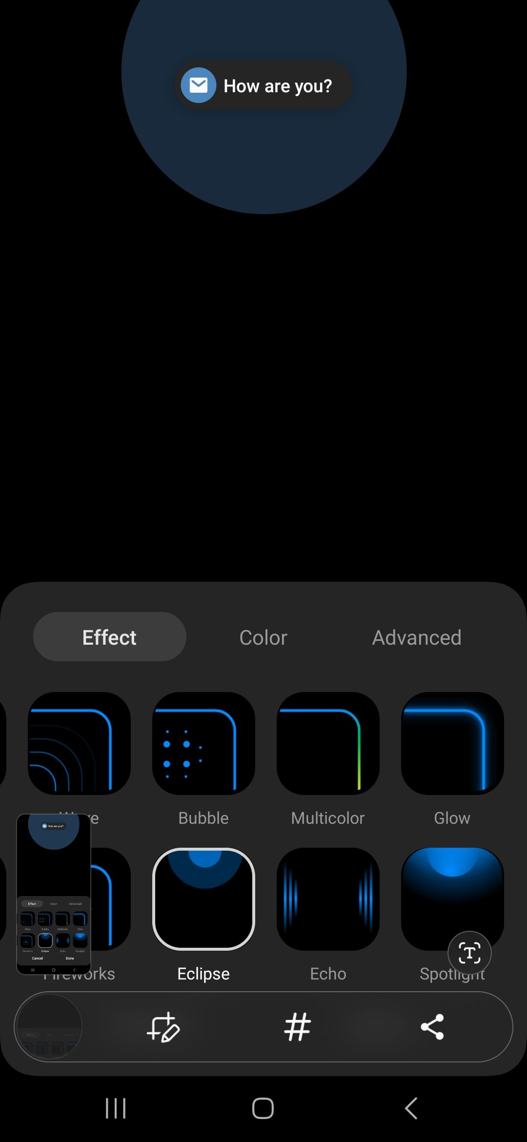 Punch hole cutout - Samsung Members