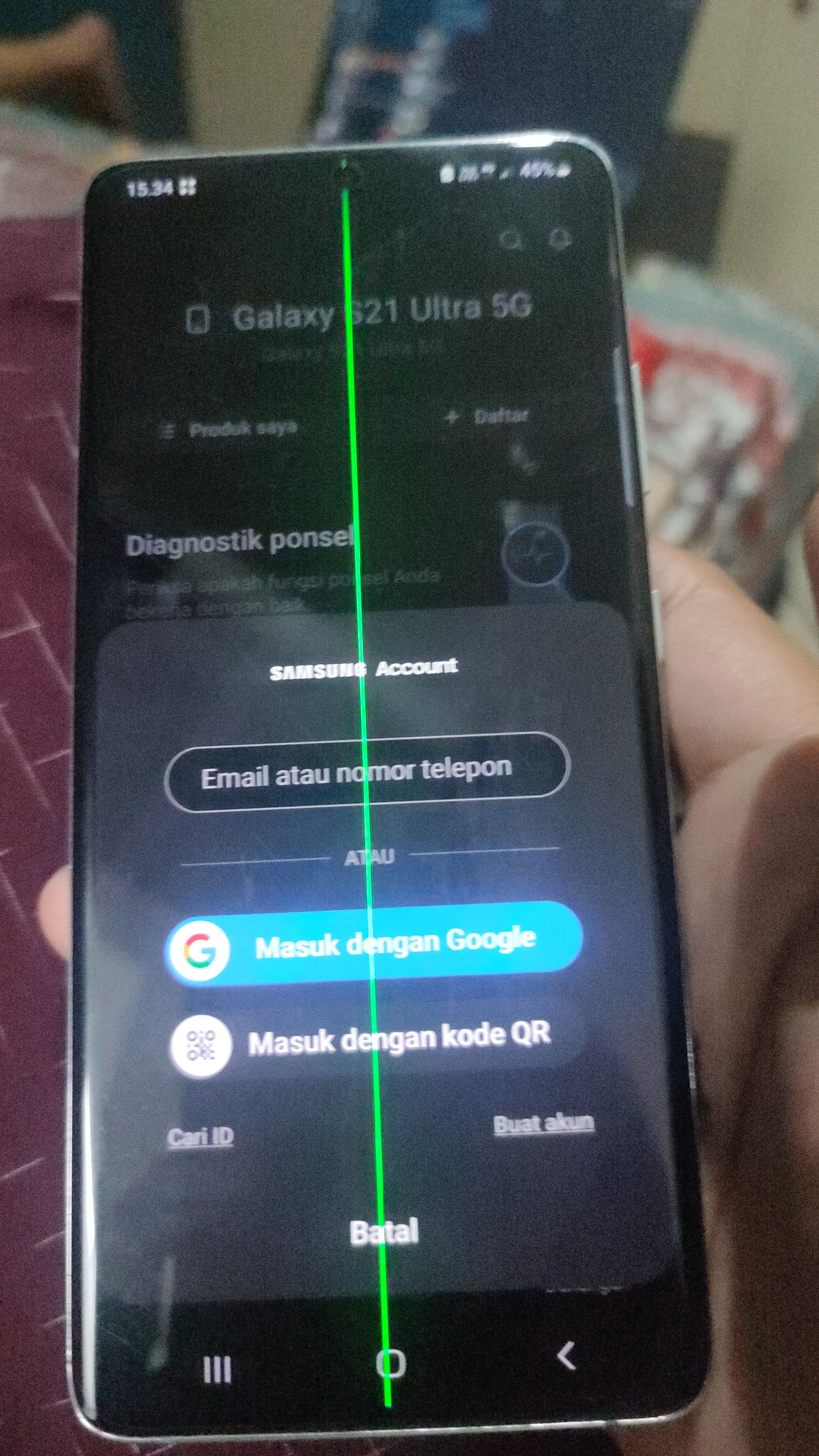MUNCUL GREENLINE PADA SAMSUNG S21 ULTRA - Samsung Members