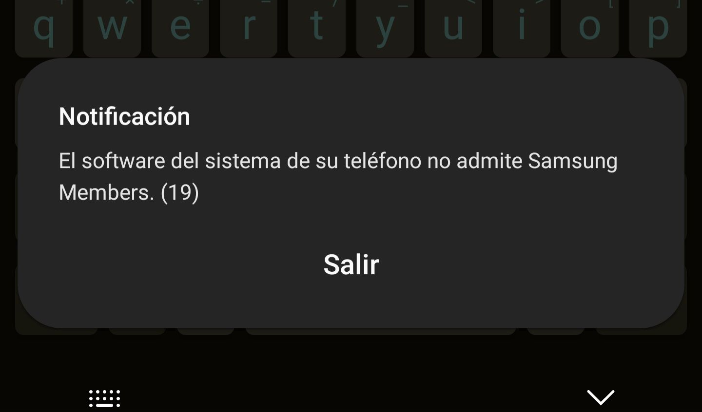 Error - Samsung Members