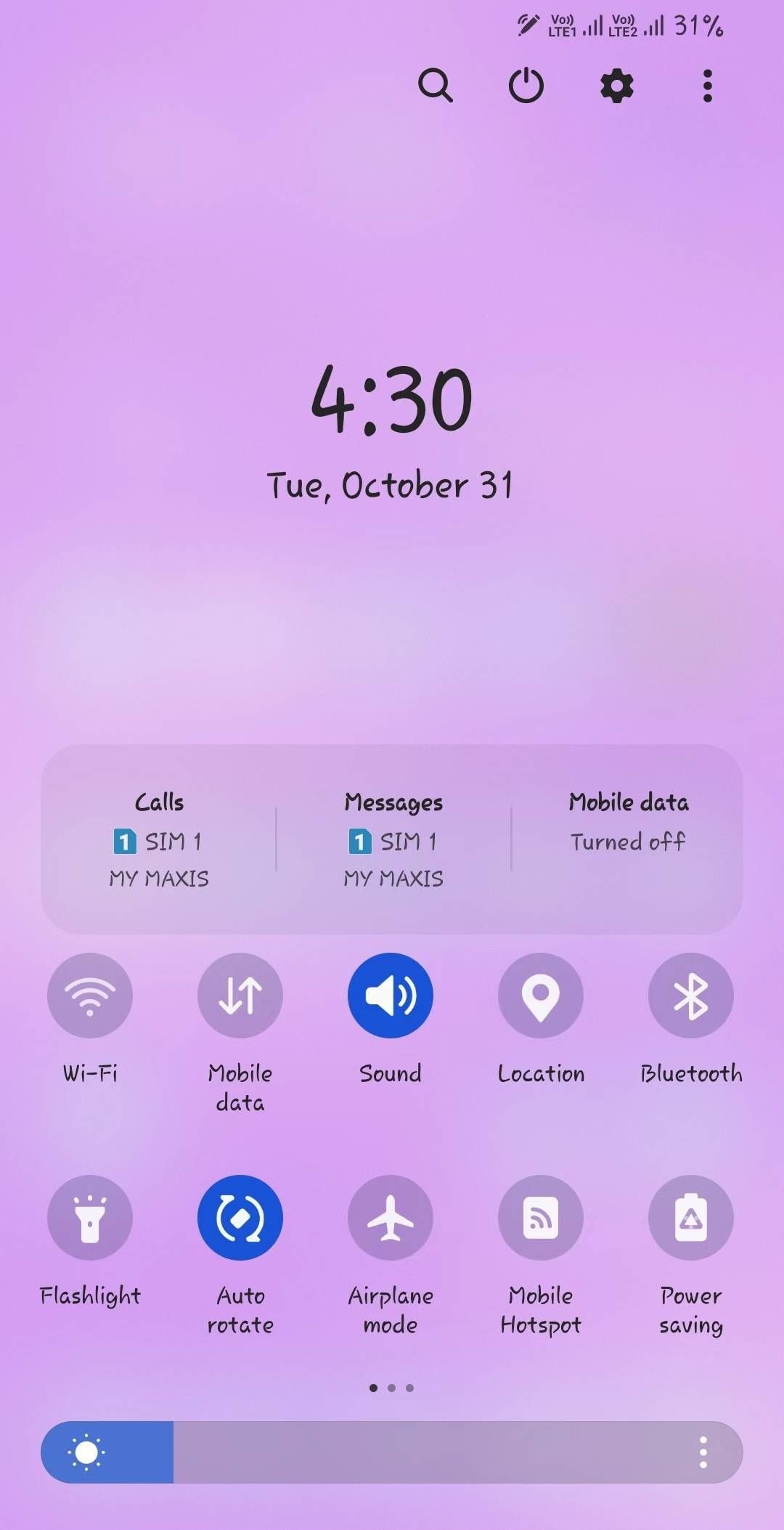 change quick setting panel - Samsung Members