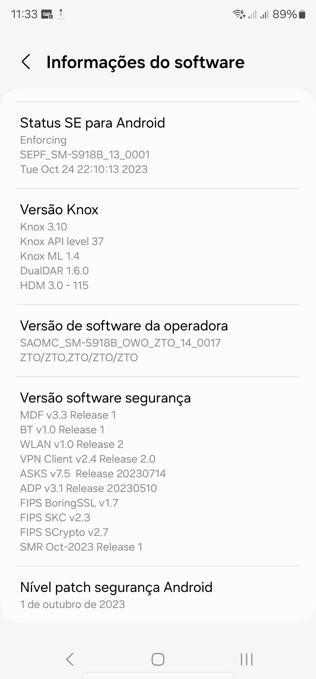 Instalei o Android 14 no S23u - Samsung Members