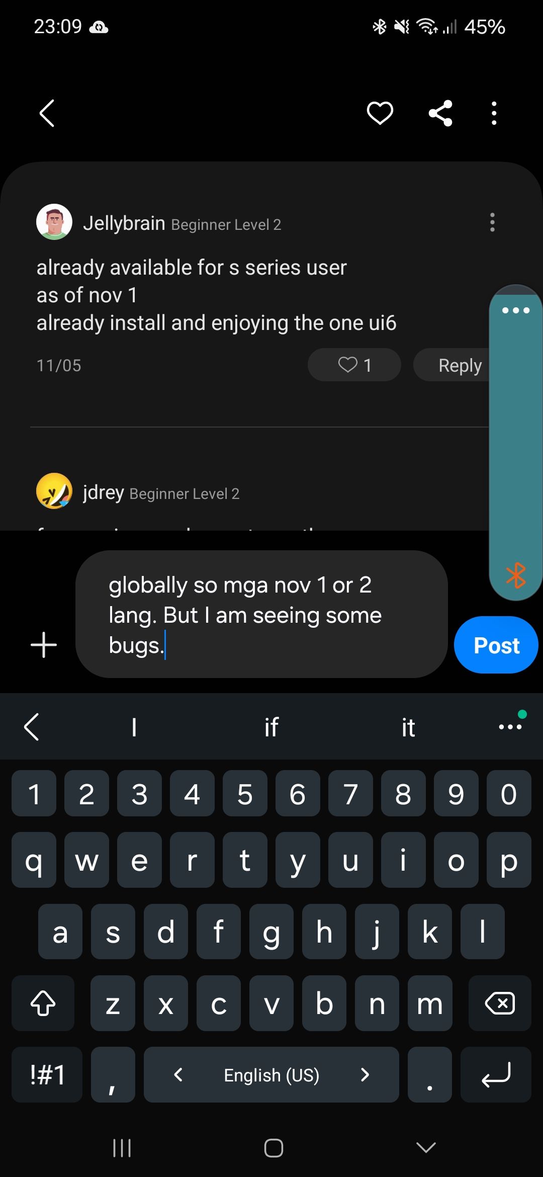 Hi may update *** ng one ui 6 dito sa ph? - Samsung Members