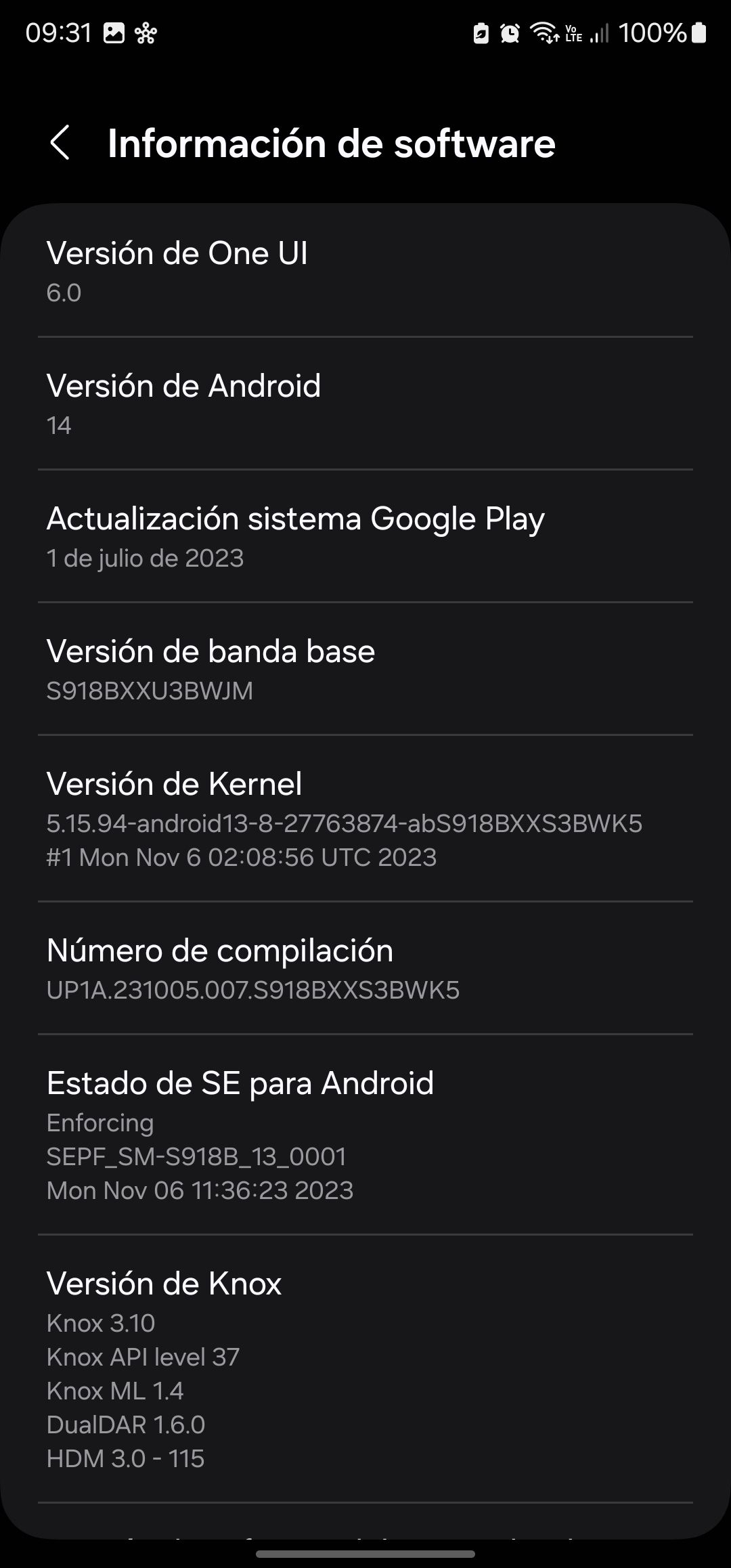 S23 ultra con Android 14 y One iu6 Ecuador. - Samsung Members