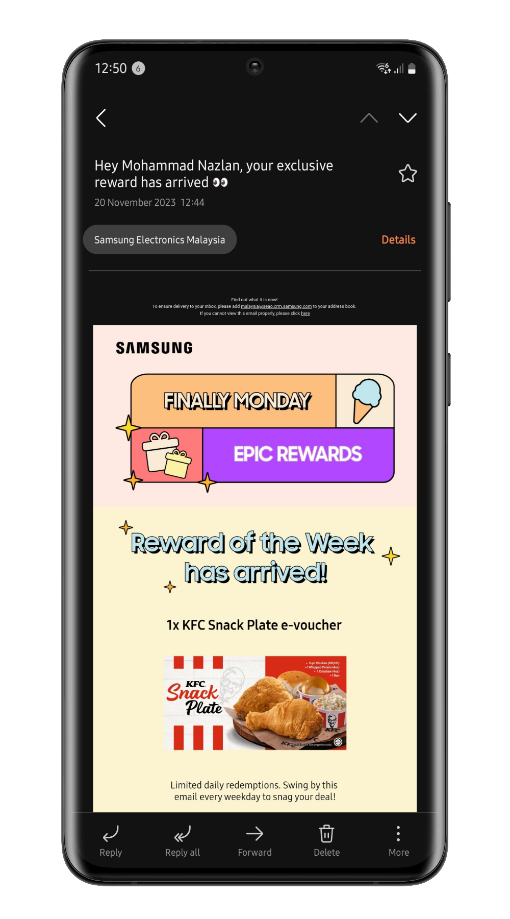 Finally Monday Epic Rewards 🎁 - Samsung Members