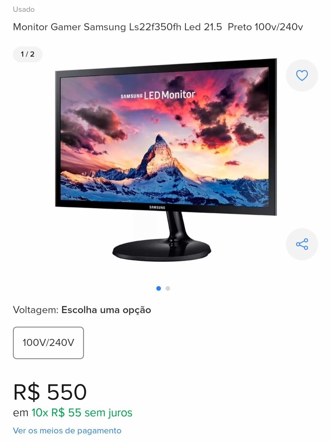 Monitores de 540 até 3000 reais da samsung 👇🏼😊 ... - Samsung Members
