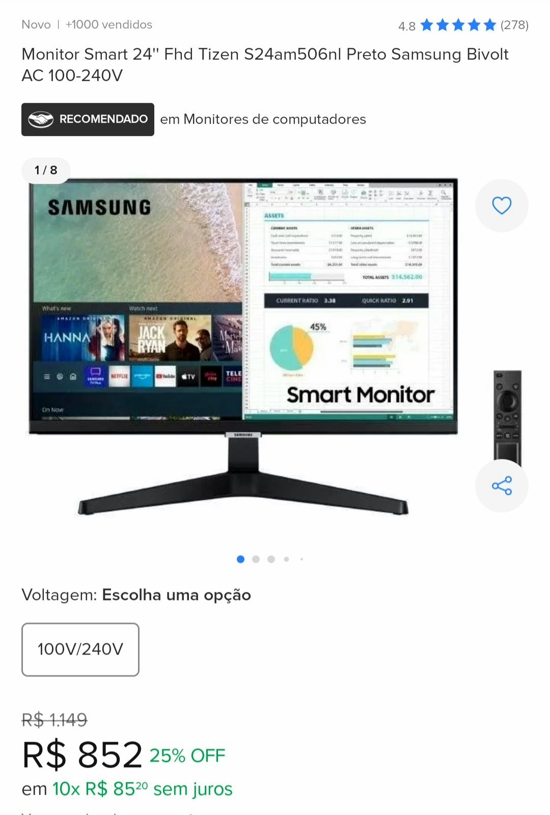 Monitores de 540 até 3000 reais da samsung 👇🏼😊 ... - Samsung Members