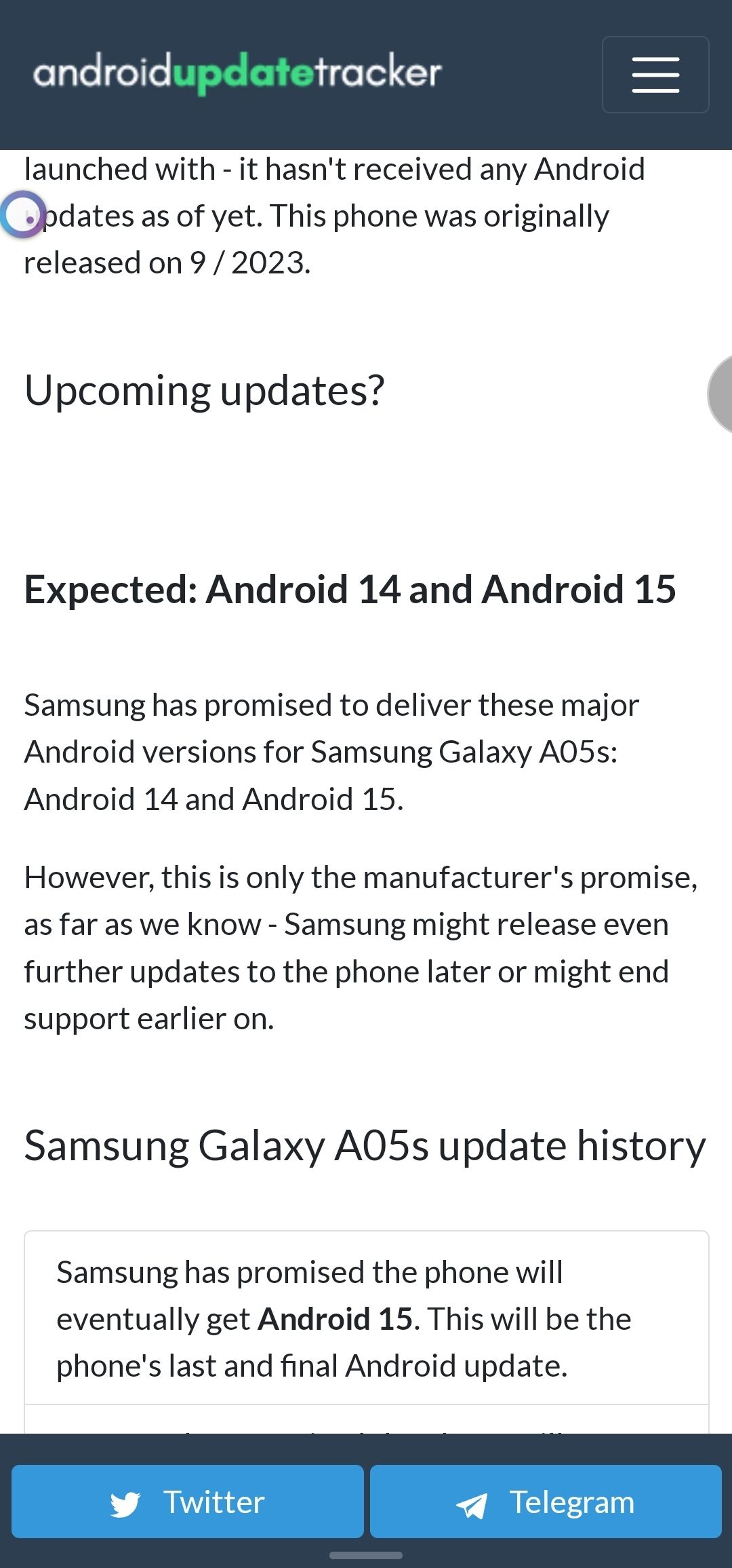 A05s One Ui 6 update? - Page 3 - Samsung Members
