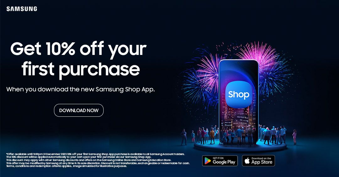 Get 10% off* your first purchase when you download... - Samsung Members