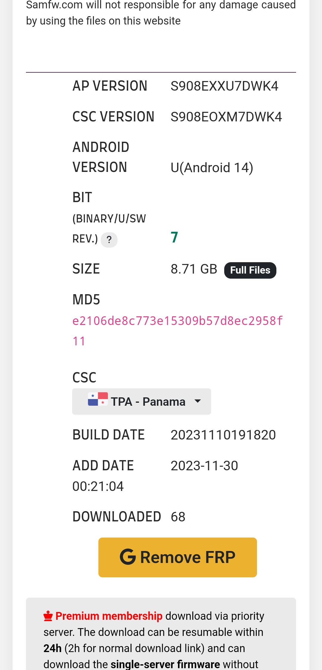 S22 Ultra s908e , ya salió Android 14 - Samsung Members