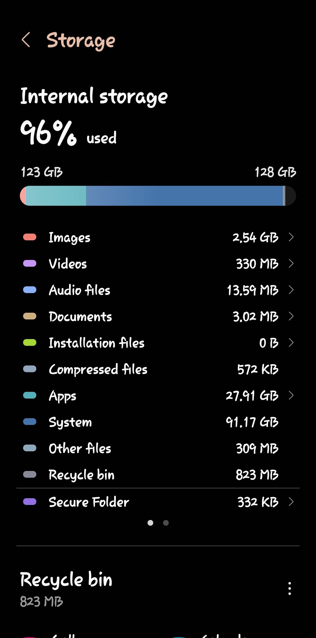 Solved: Samsung's high usage of system storage - Samsung Members