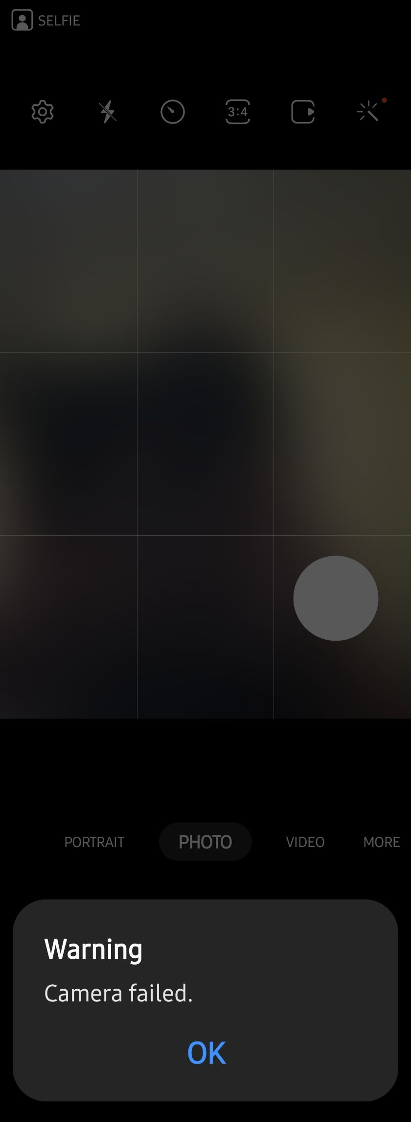 Camera Failed - Samsung Members