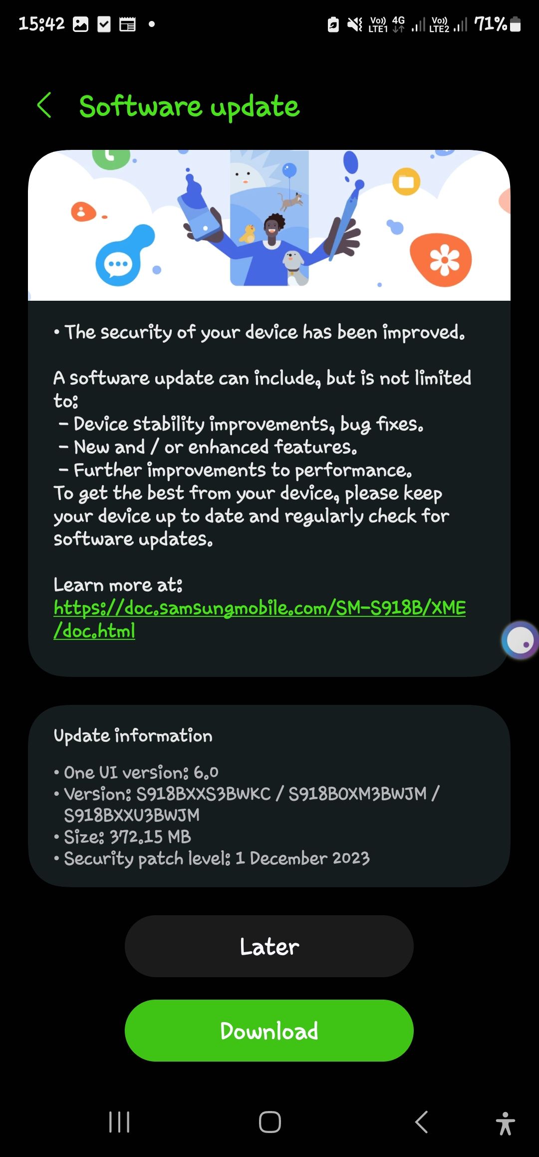 Dec security update - Samsung Members