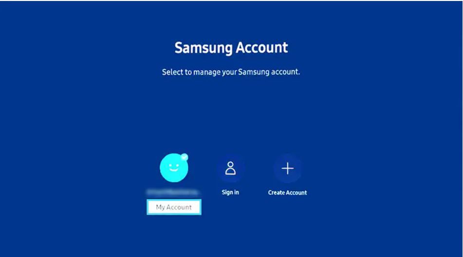 Manage a Samsung Account on your TV - Samsung Members