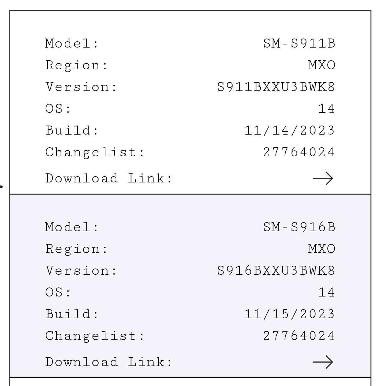 Android 14 S23 Plus y S23 MXO, TCE, IUS, TMM - Samsung Members