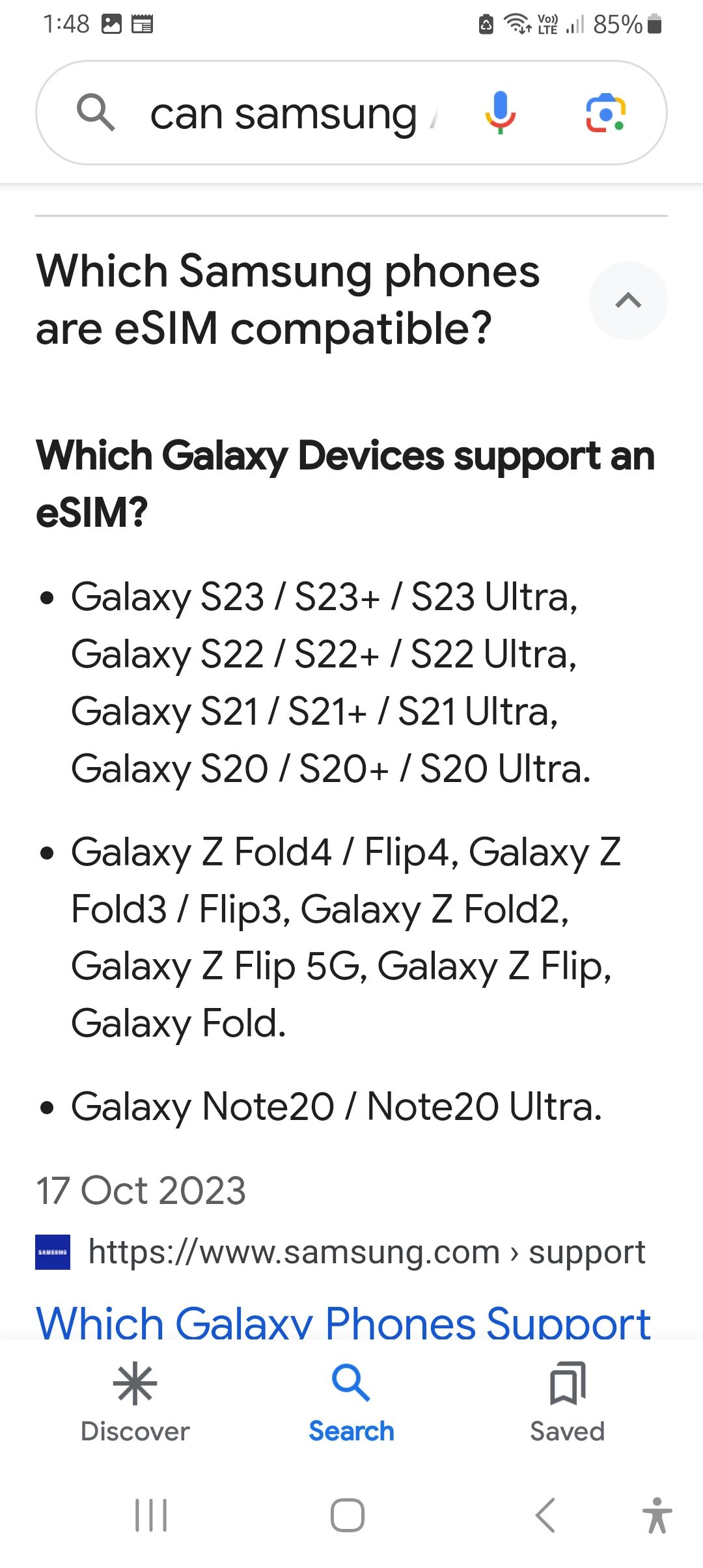 eSim query on A14 Samsung mobile - Samsung Members
