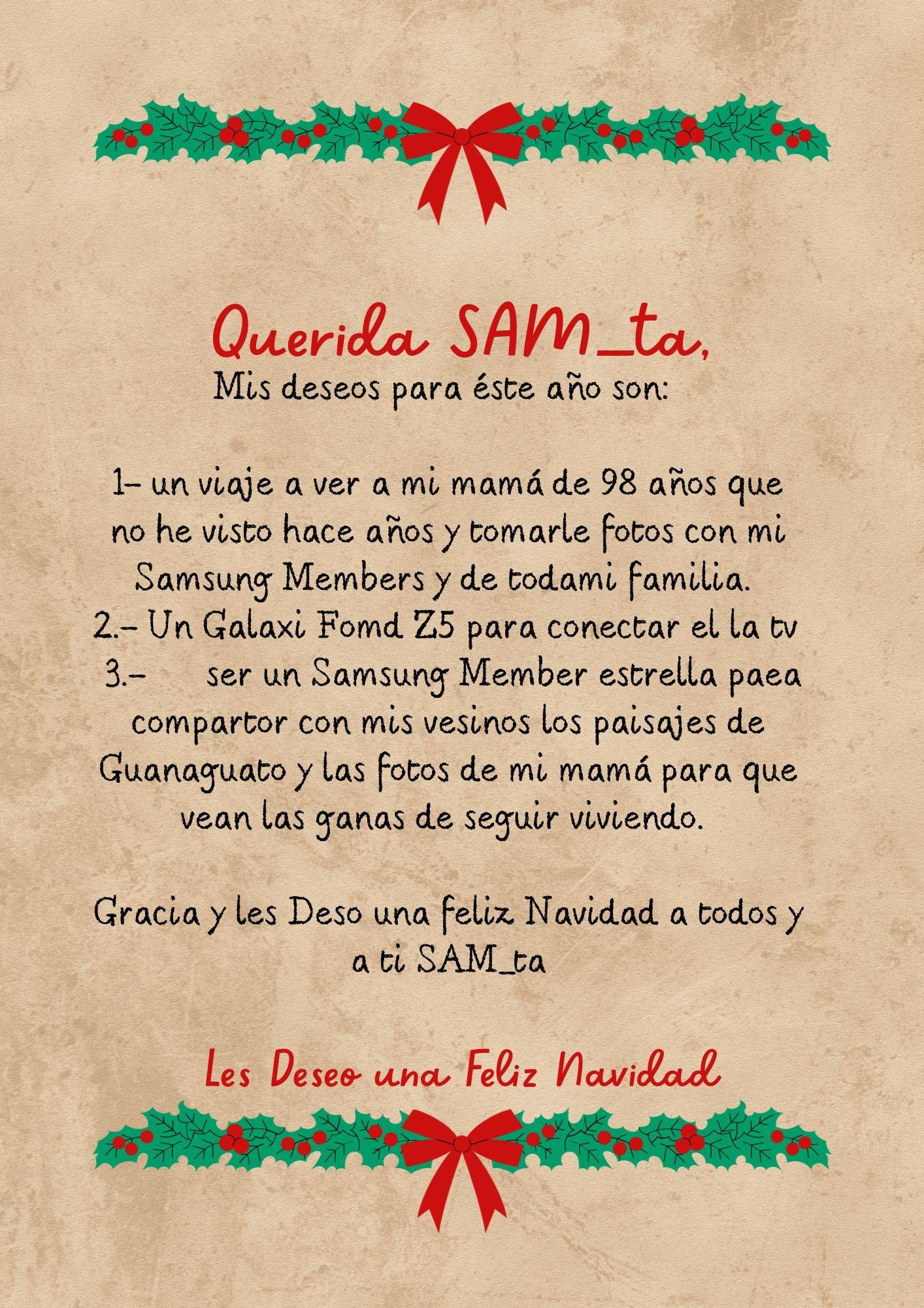 #Carta a SAM_ta - Samsung Members
