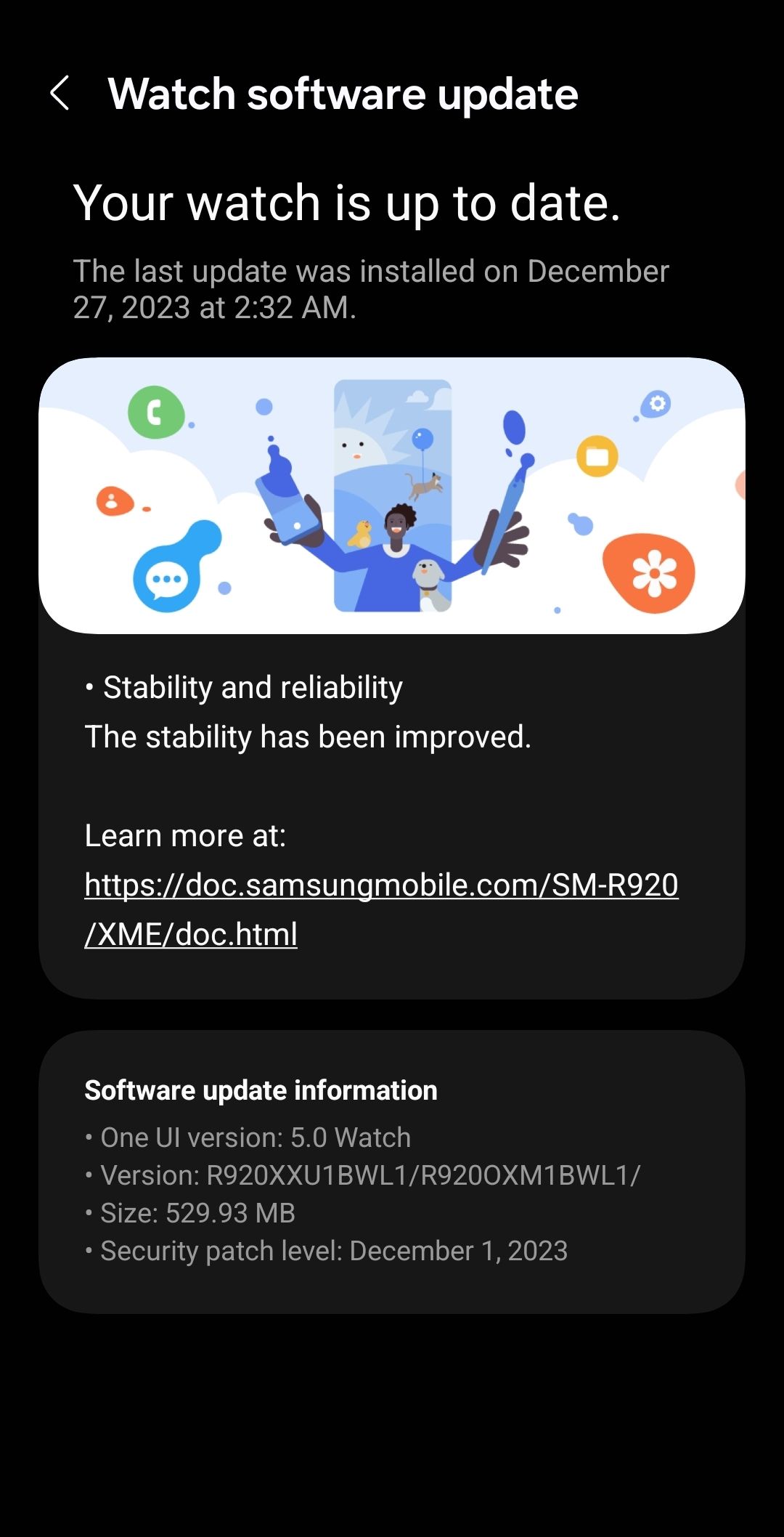 Galaxy Watch5 Pro (SM-R920) December Update! - Samsung Members