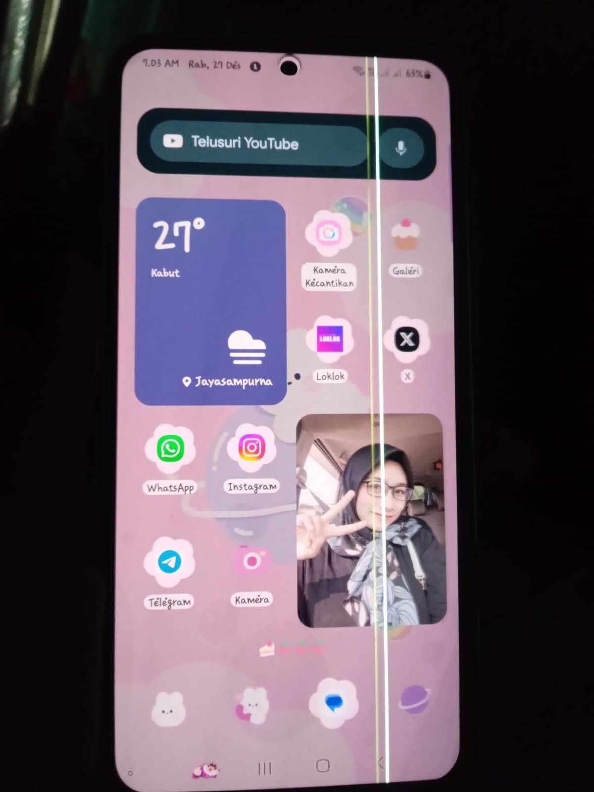 Green screen/Green line - Samsung Members