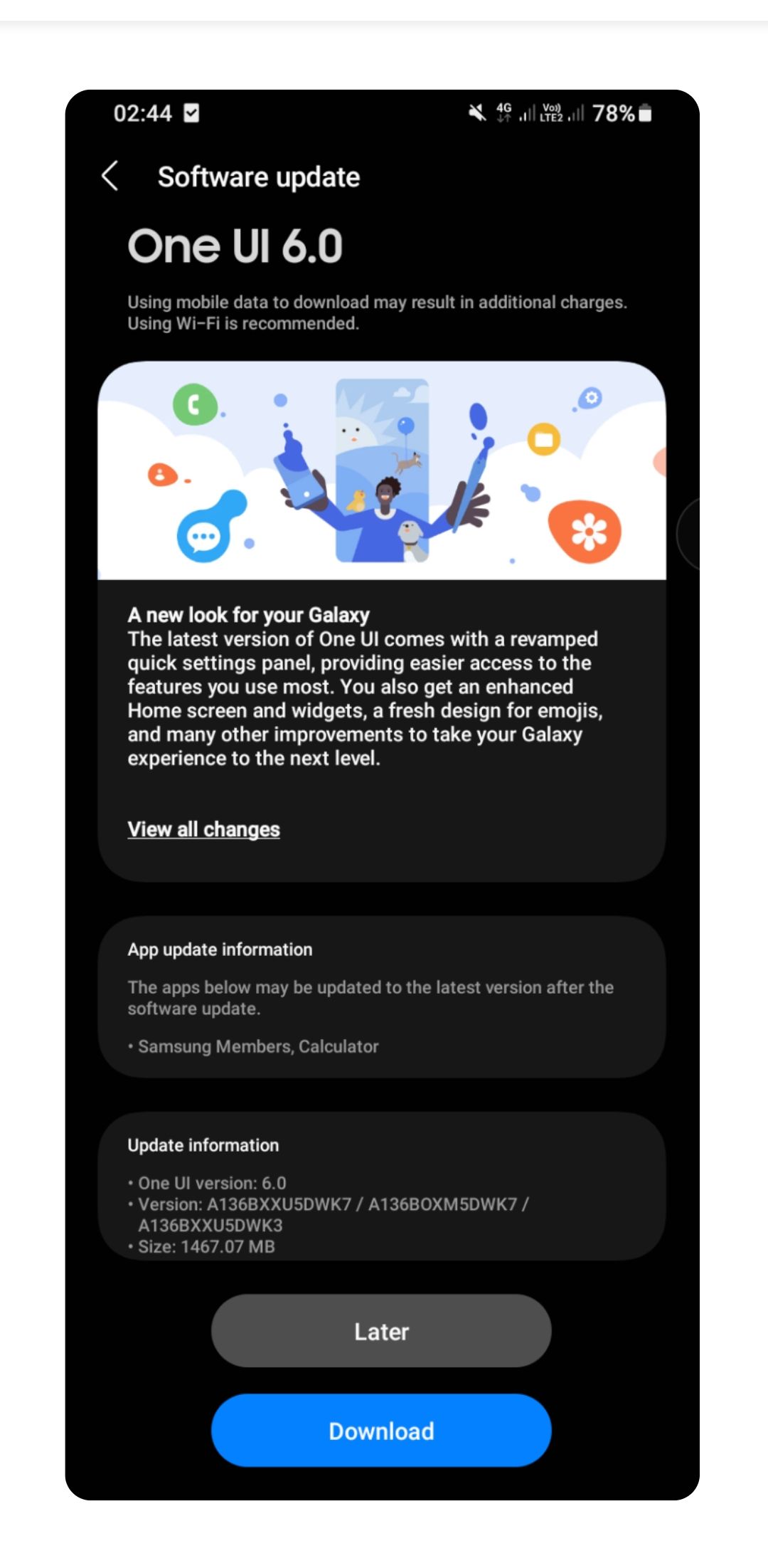 security patch level (A13) - Samsung Members
