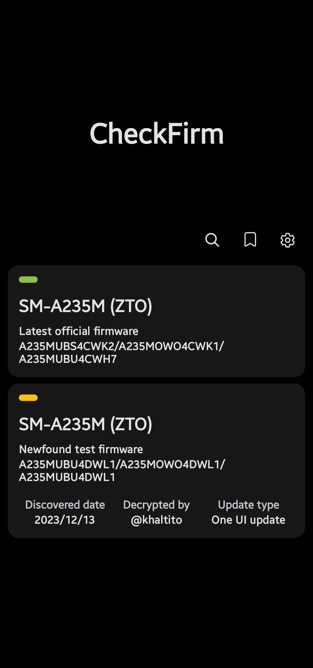 CheckFirm - Samsung Members