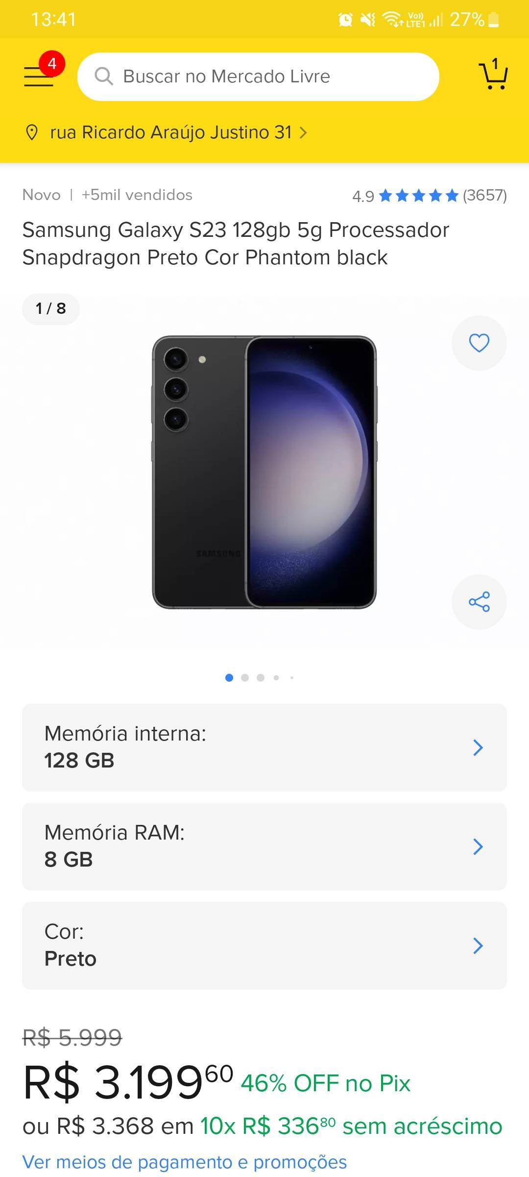 S23 na Magalu por 2900 - Samsung Members