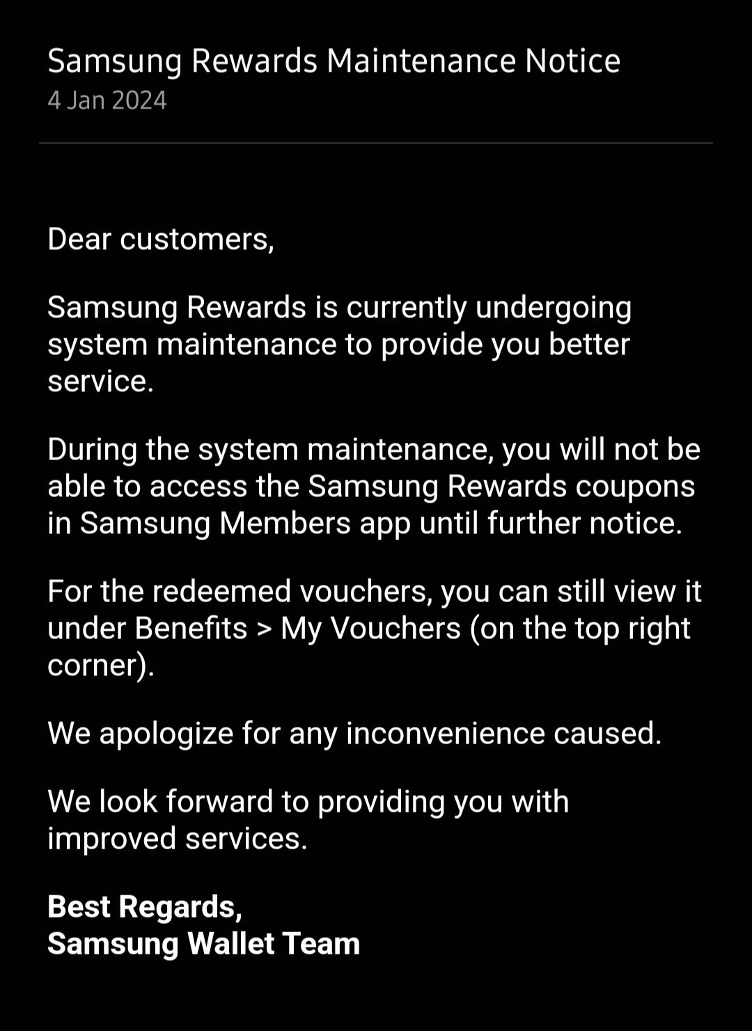 Redeem reward - Samsung Members