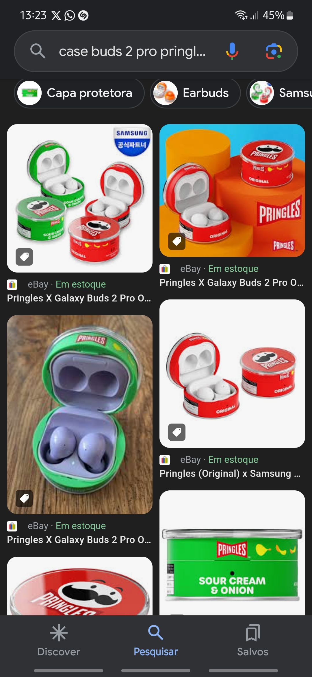 Case Pringles para o Buds 2 Pro - Samsung Members