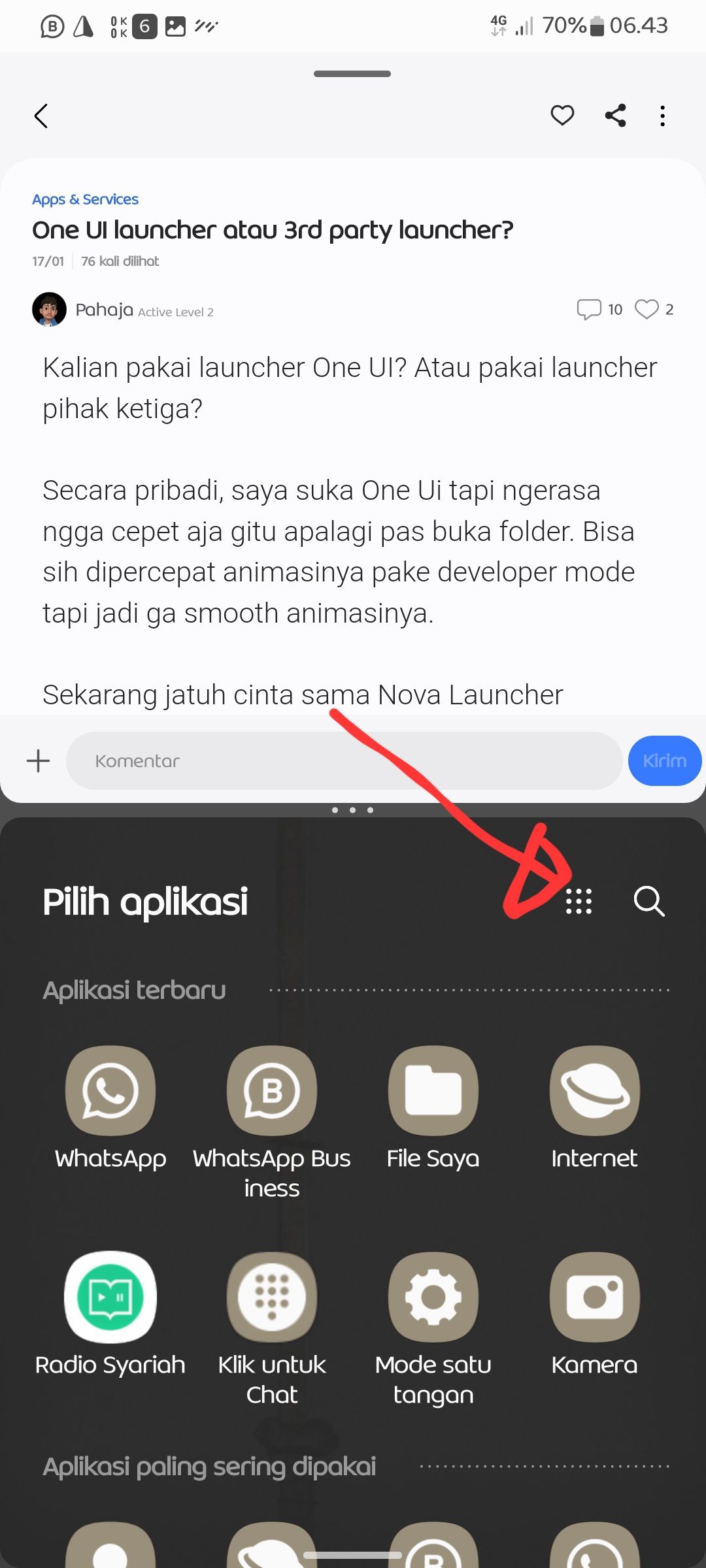One UI launcher atau 3rd party launcher? - Samsung Members