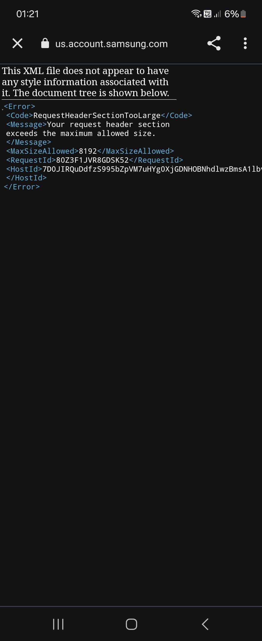 Error vinculación OneDrive - Samsung Members