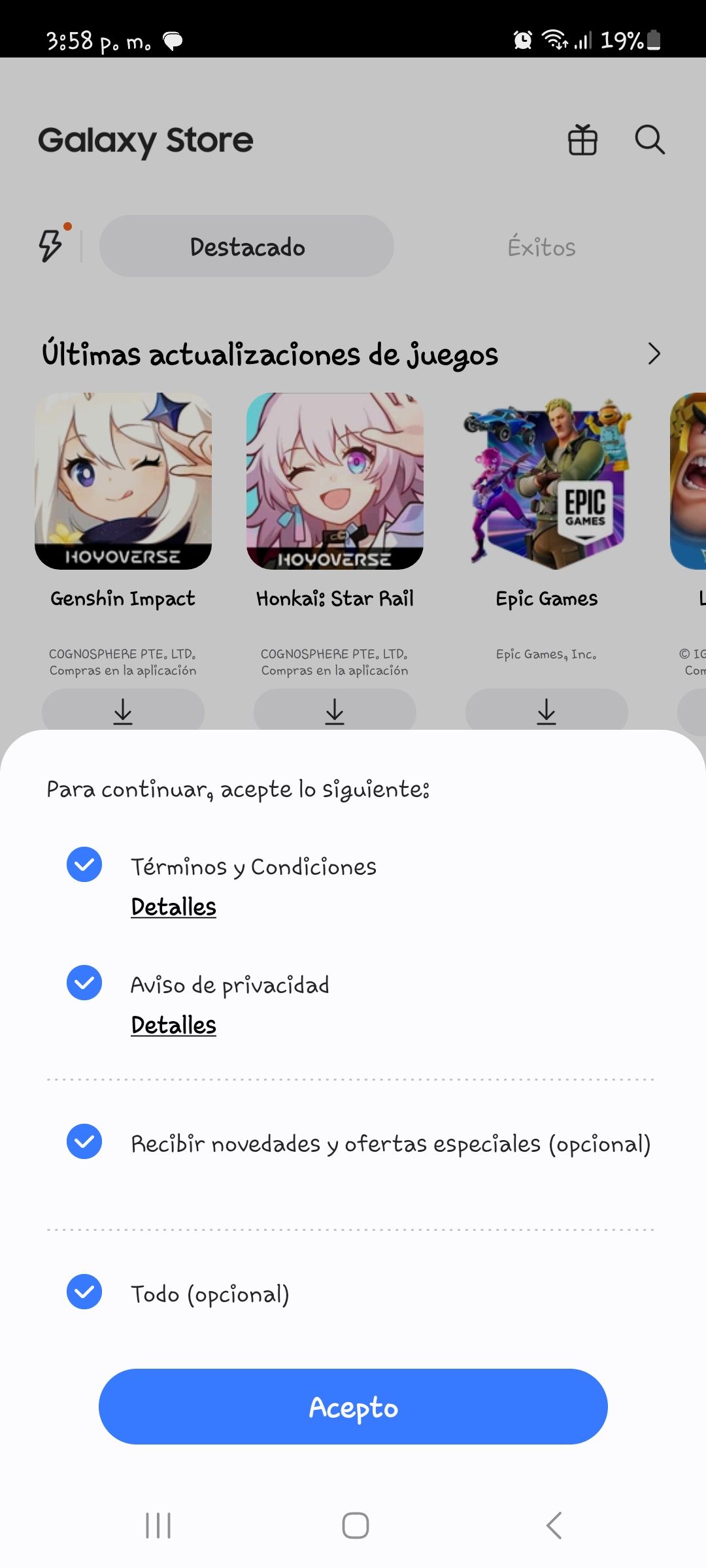 Problema en Galaxy Store - Samsung Members