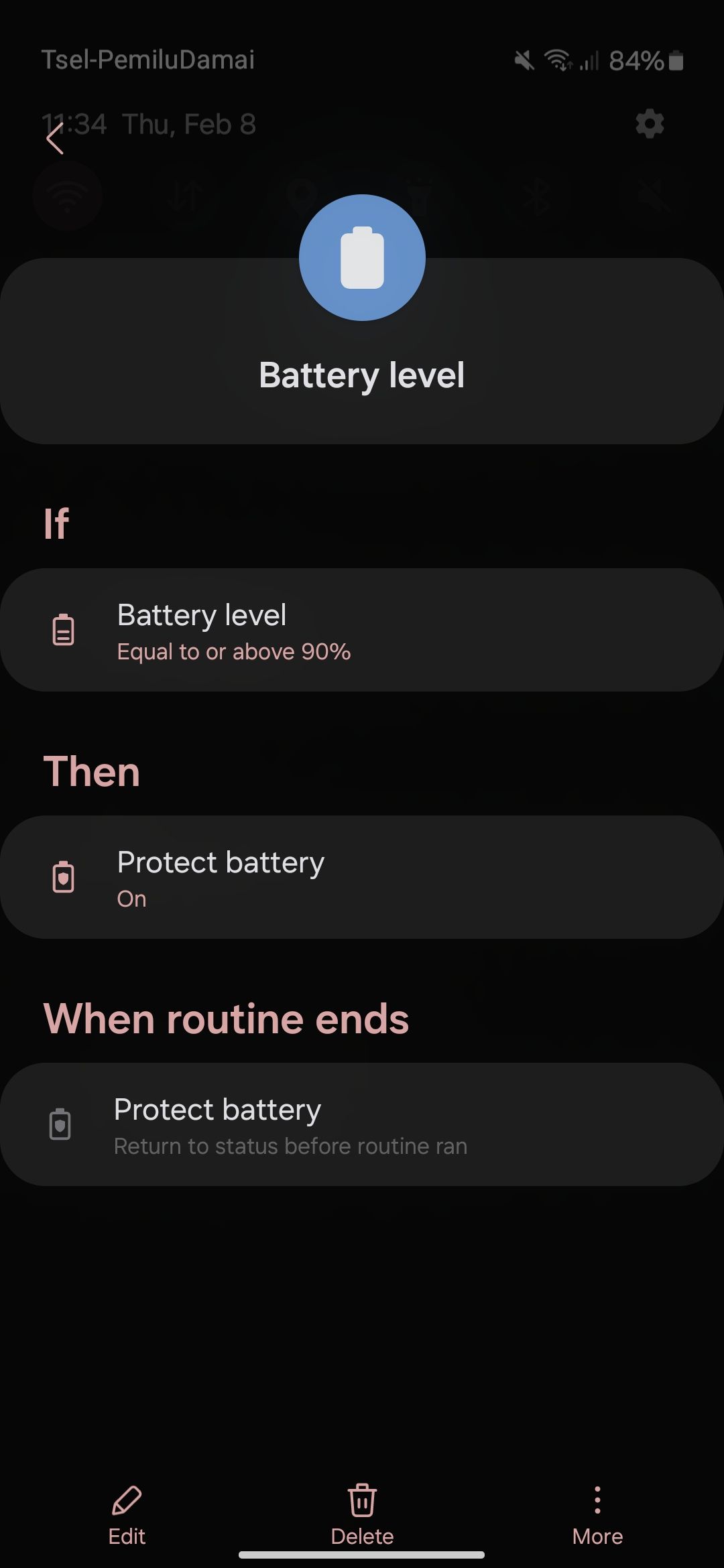 Mode routine - Samsung Members