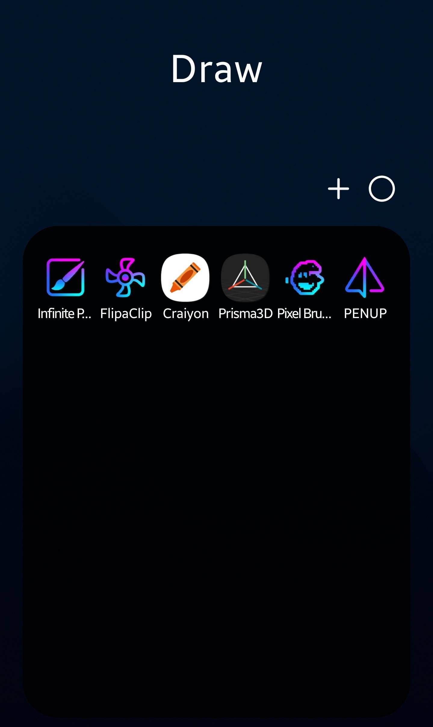 Annoying black folder backgrounds - Samsung Members