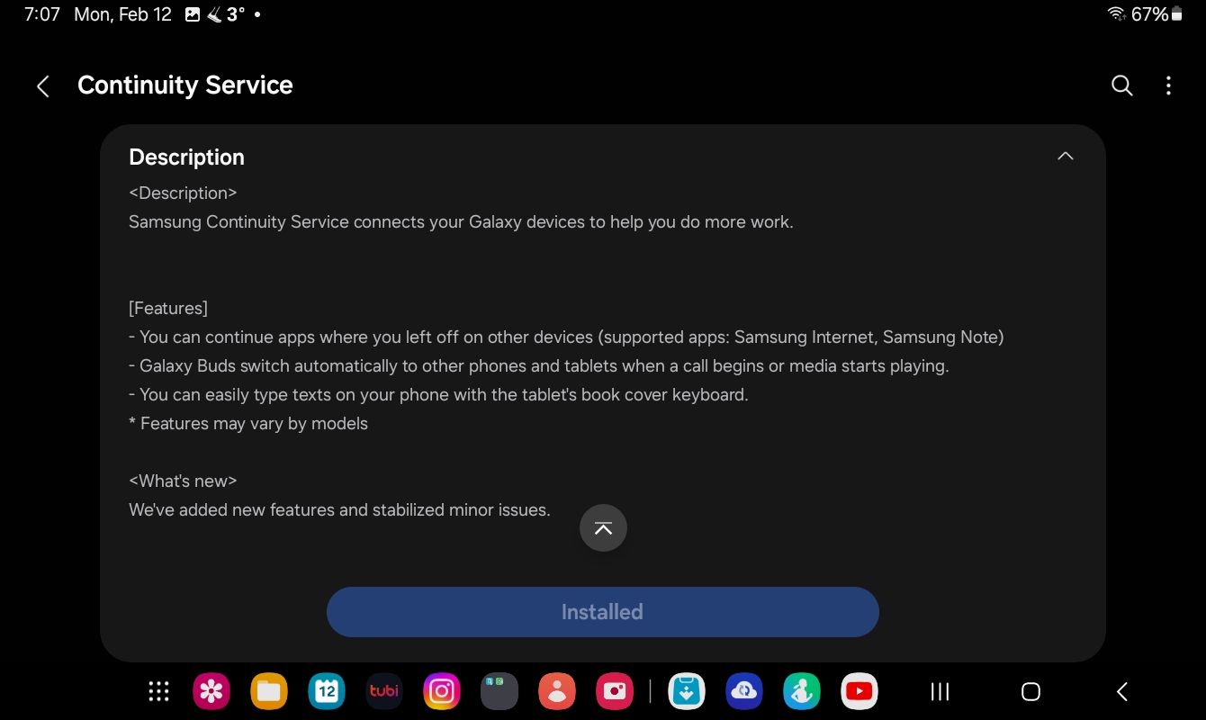 Unable to Update Continuity Service. - Samsung Members