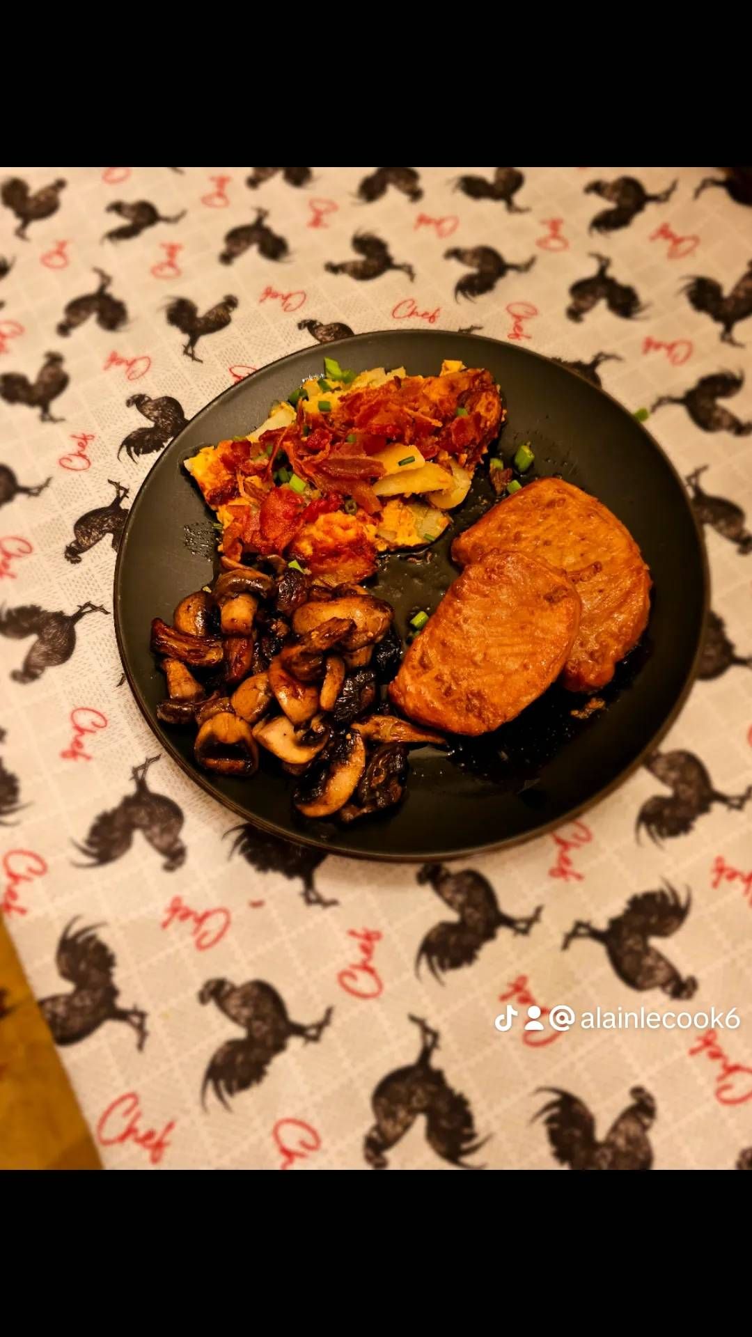 Chop de porc avec gratin dauphinois et champignons... - Samsung Members