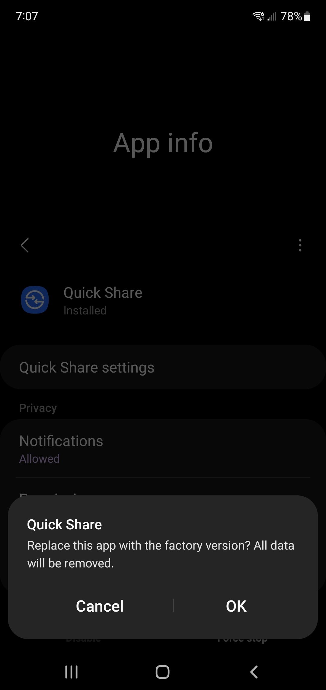 Cannot Send Files via QuickShare - Samsung Members