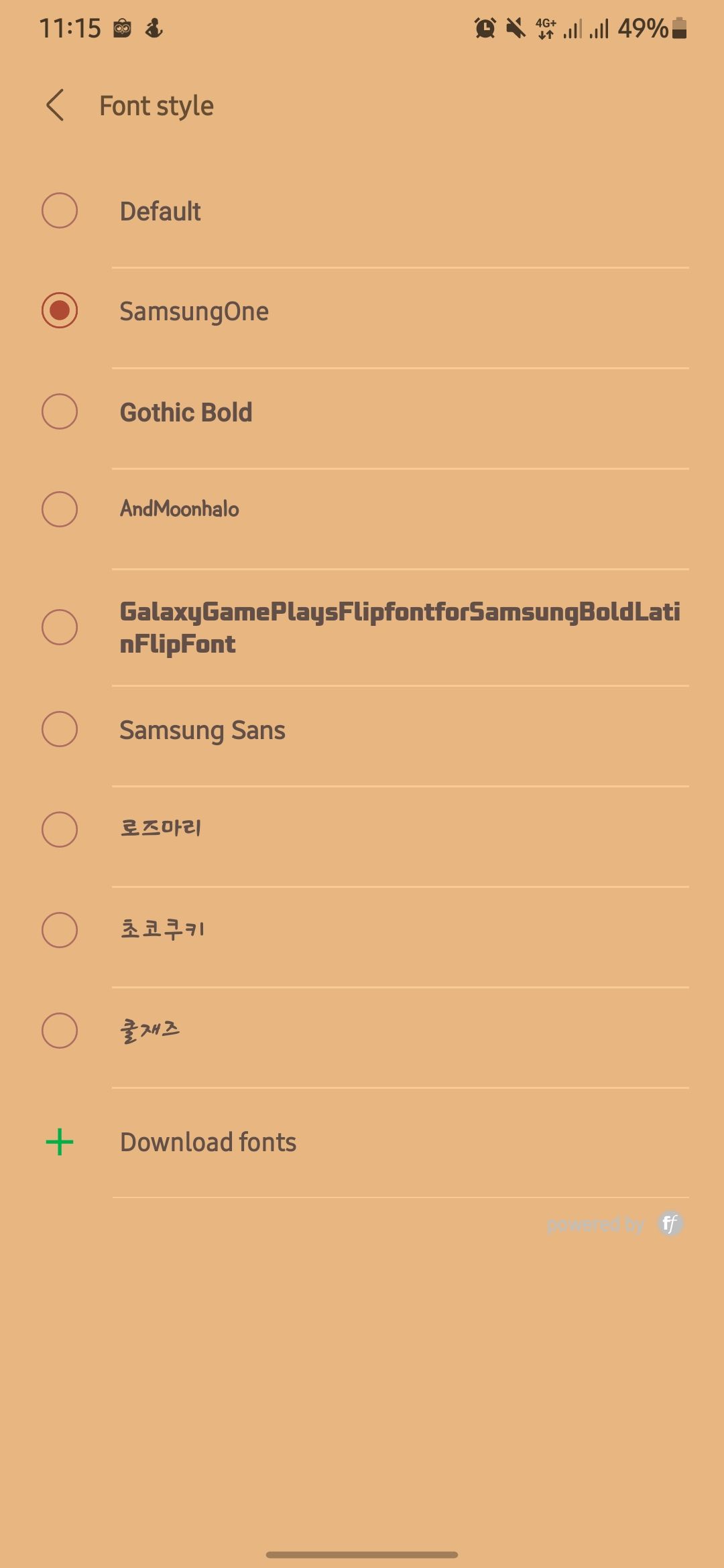 Ada yang punya link aplikasi one ui fonts - Samsung Members