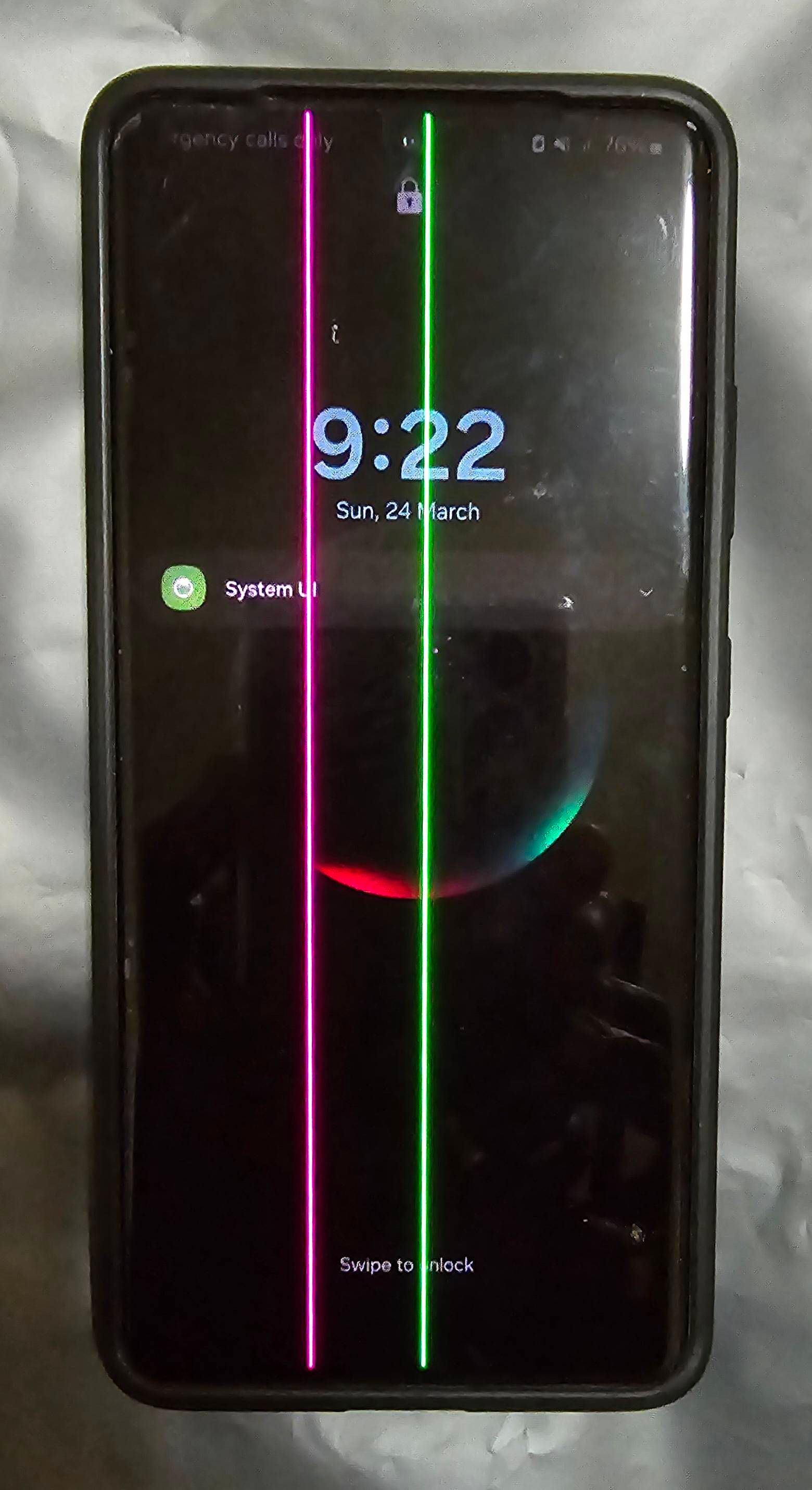 VERTICAL LINES AFTER UPDATE - Samsung Members