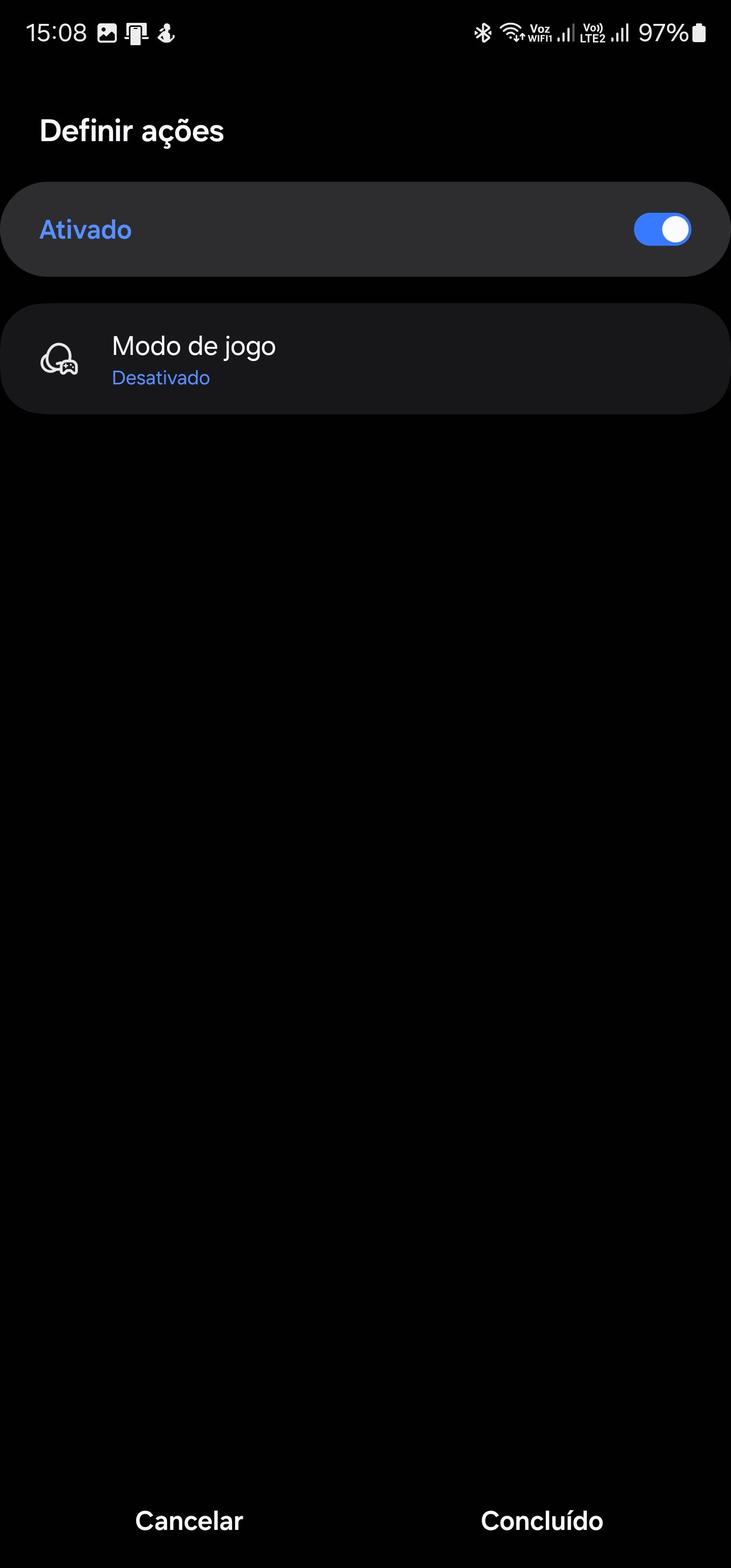 Rotina para ativar e desativar modo jogo do buds 2... - Samsung Members