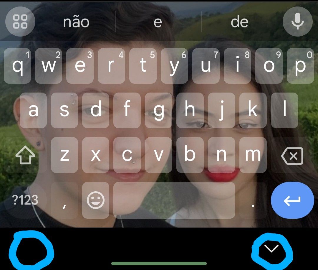 Botão de ocultar teclado - Samsung Members