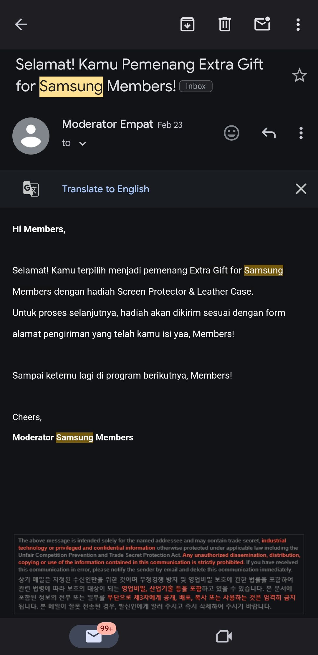 SAMSUNG EXTRA GIFT S24U BELOM SAMPAI - Samsung Members