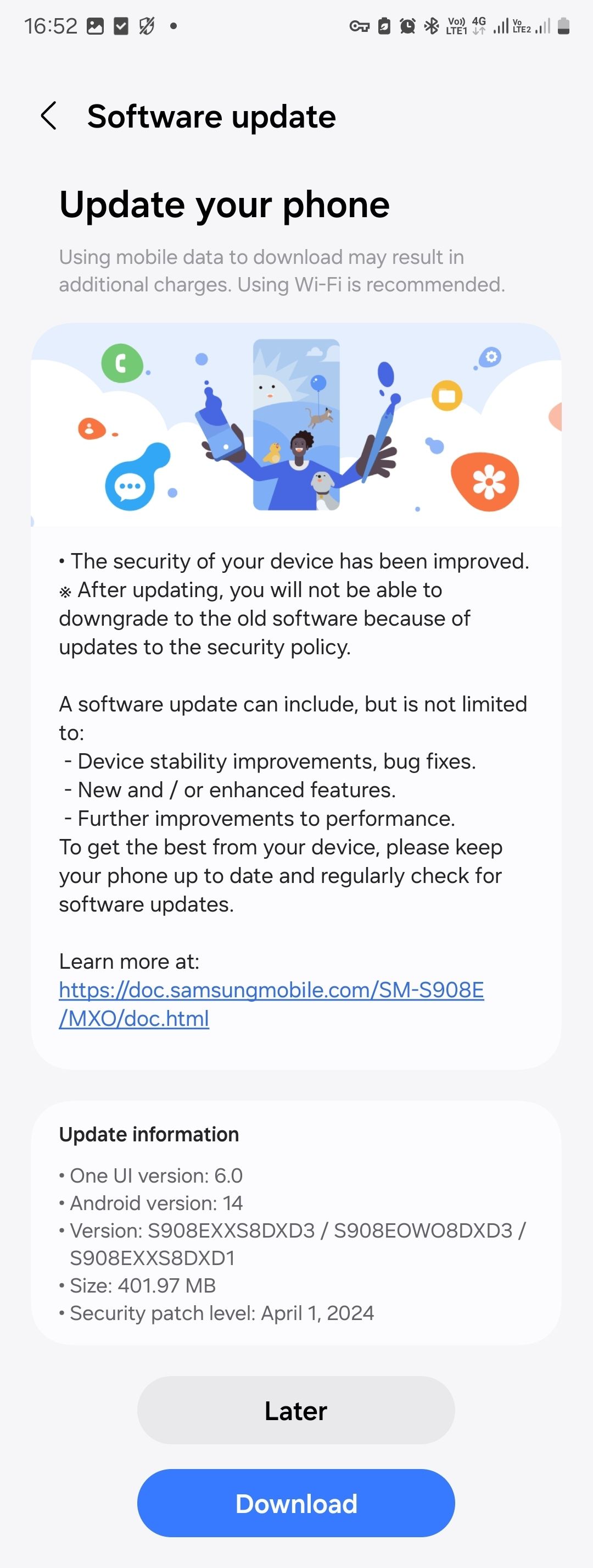 S22 Ultra SM-S908E Update April - Samsung Members