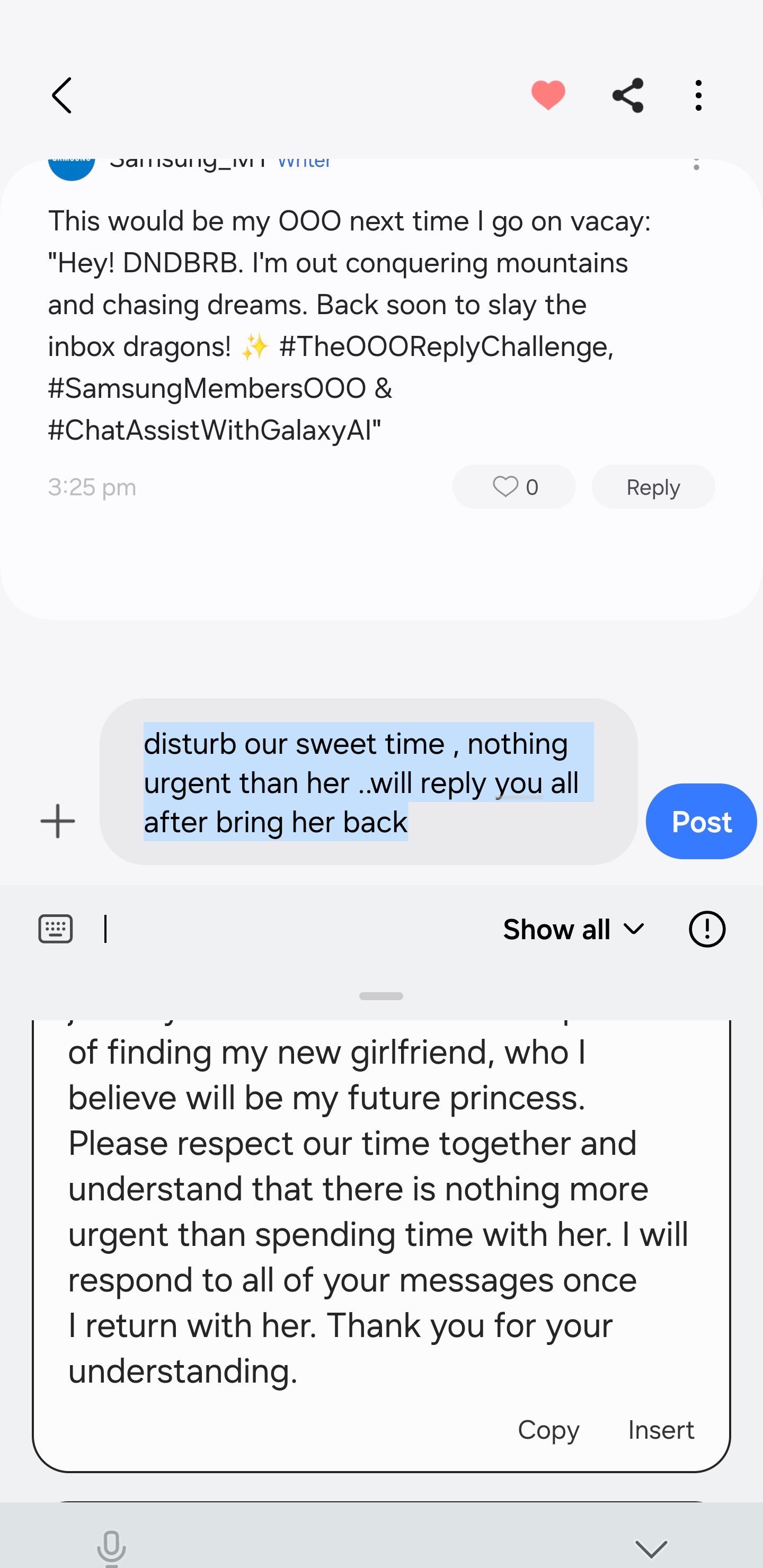 [QUIZ] Join the OOO Reply Challenge - Page 2 - Samsung Members