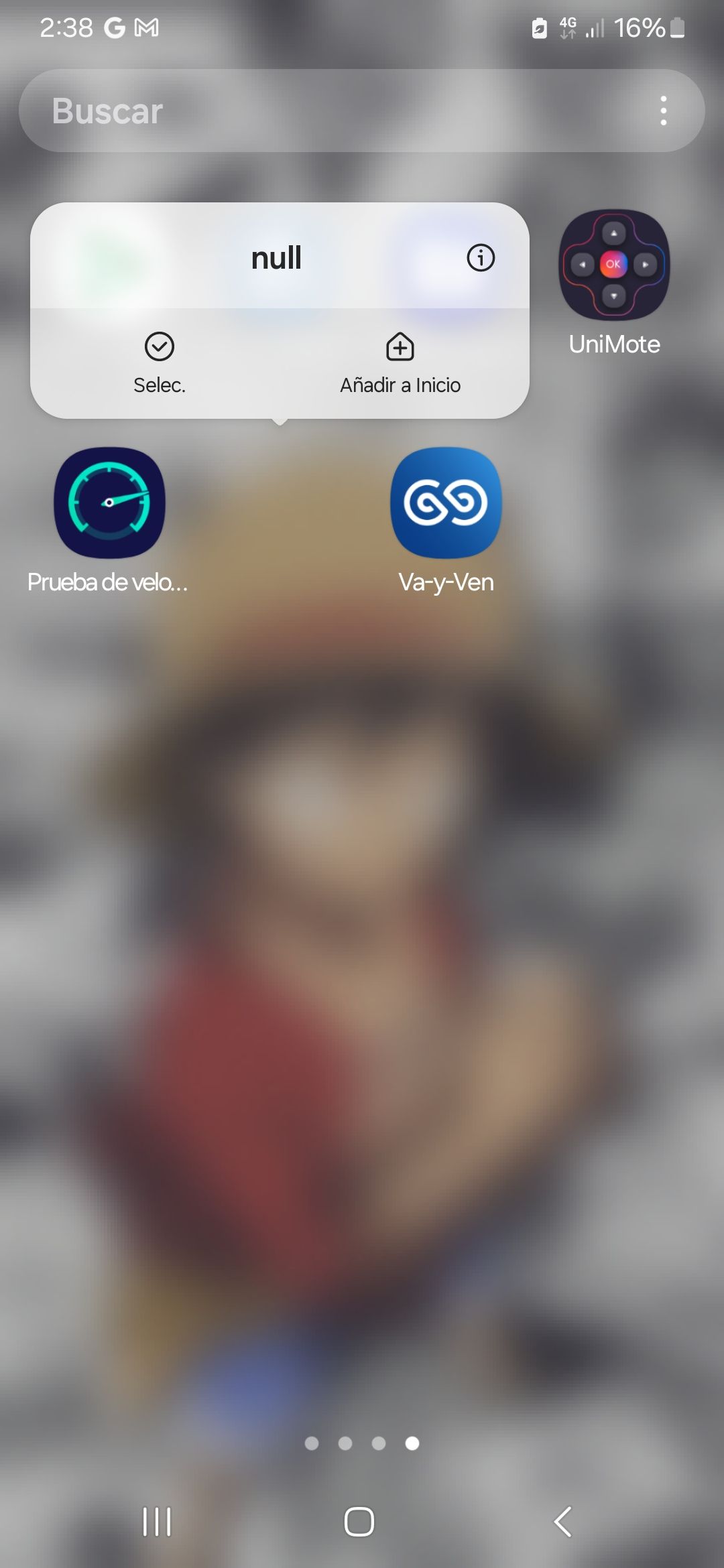 Aplicación titulada "null" - Samsung Members