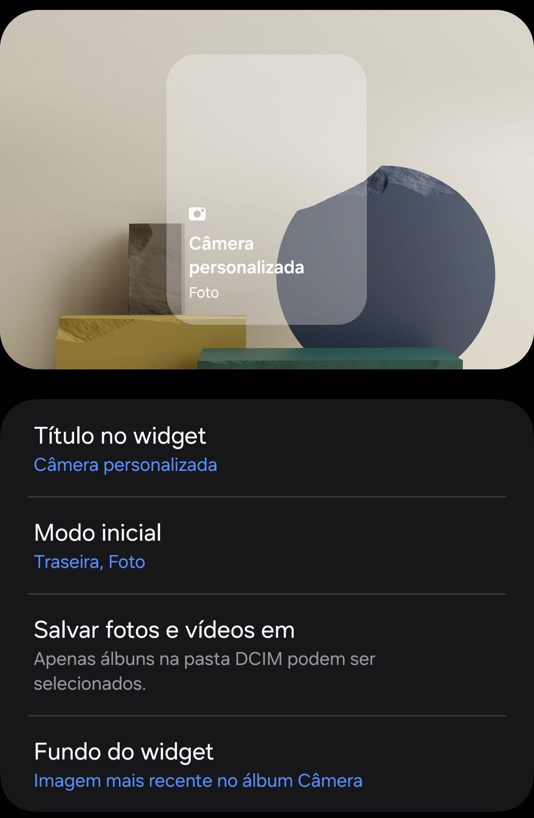 DICA DE WIDGETS (Câmera personalizada) - Samsung Members