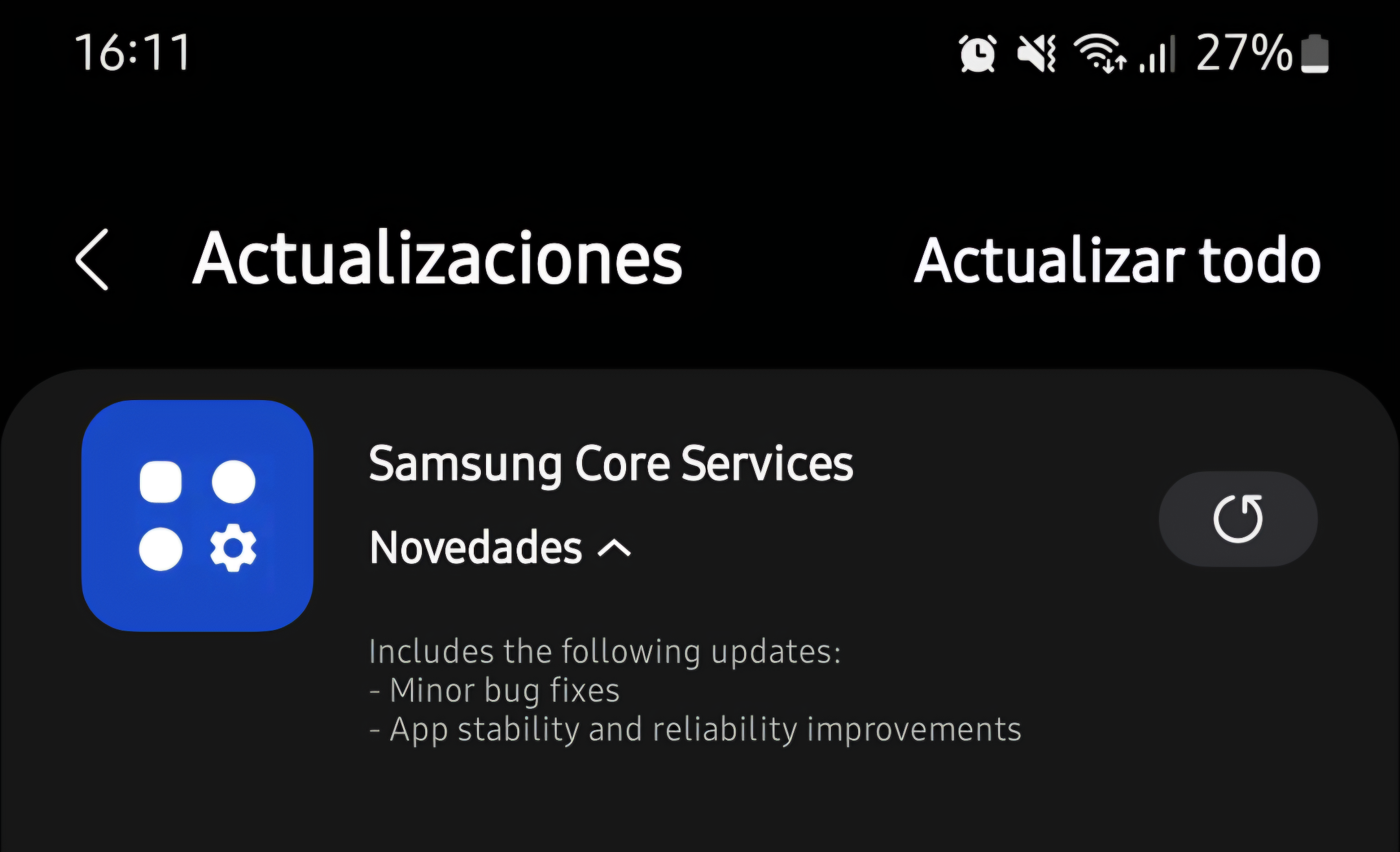 Update "Samsung Core Services" - Galaxy Store - A3... - Samsung Members